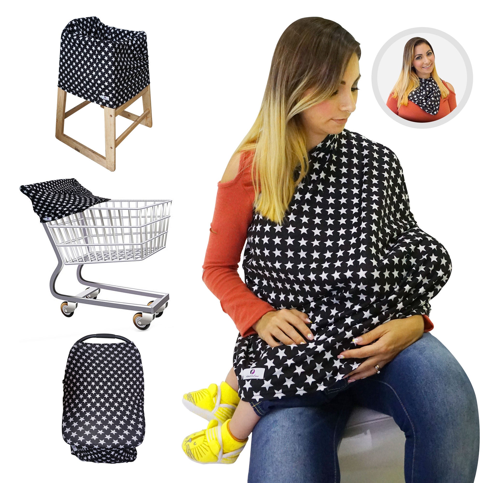 4 in 1 Multi Use Nursing Cover