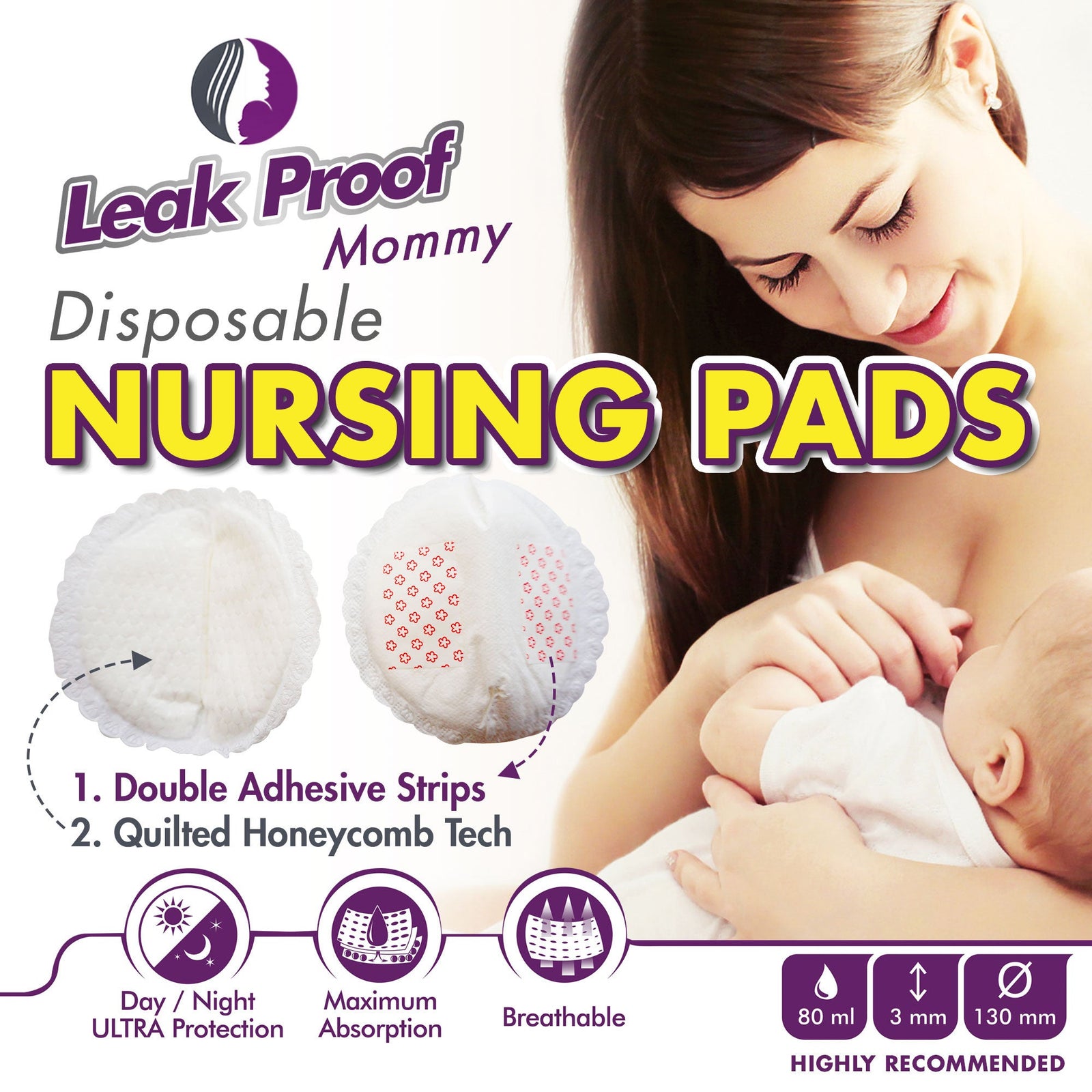 Disposable Nursing Pads: Super Soft - Ultra Thin - Extra Absorbent and ...